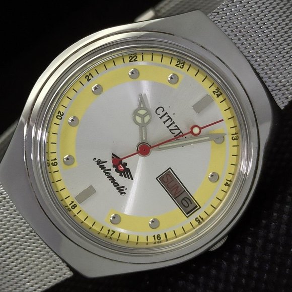 Citizen | Accessories | Vintage 973 Citizen Automatic Mens Silver Watch ...